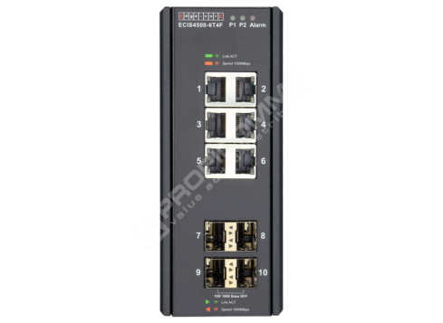 Edge-Core ECIS4500-6T4F: Průmyslový Gigabit Ethernet L2/L3 switch s 1GE ...